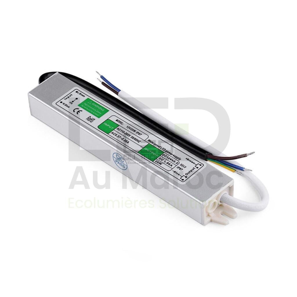Transformateur 12v 250w ip67 – LED AU MAROC